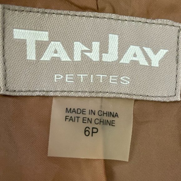TanJay | Jackets & Coats | Vintage Tanjay Petites Tan Plaid Blazer ...
